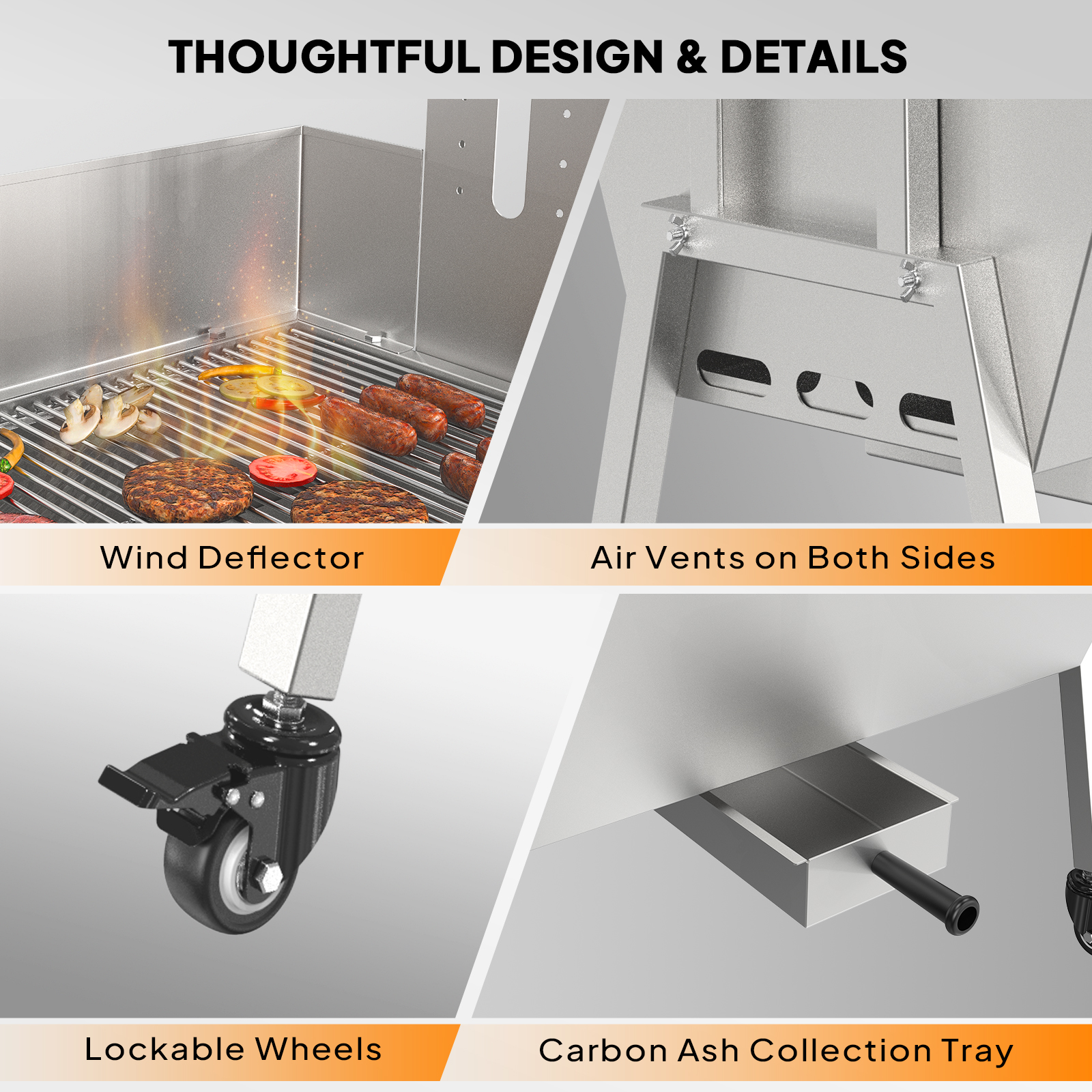 176 Lbs Electric Rotisserie Grill BBQ Pig Lamb Spit Roaster w/Baffle | eBay