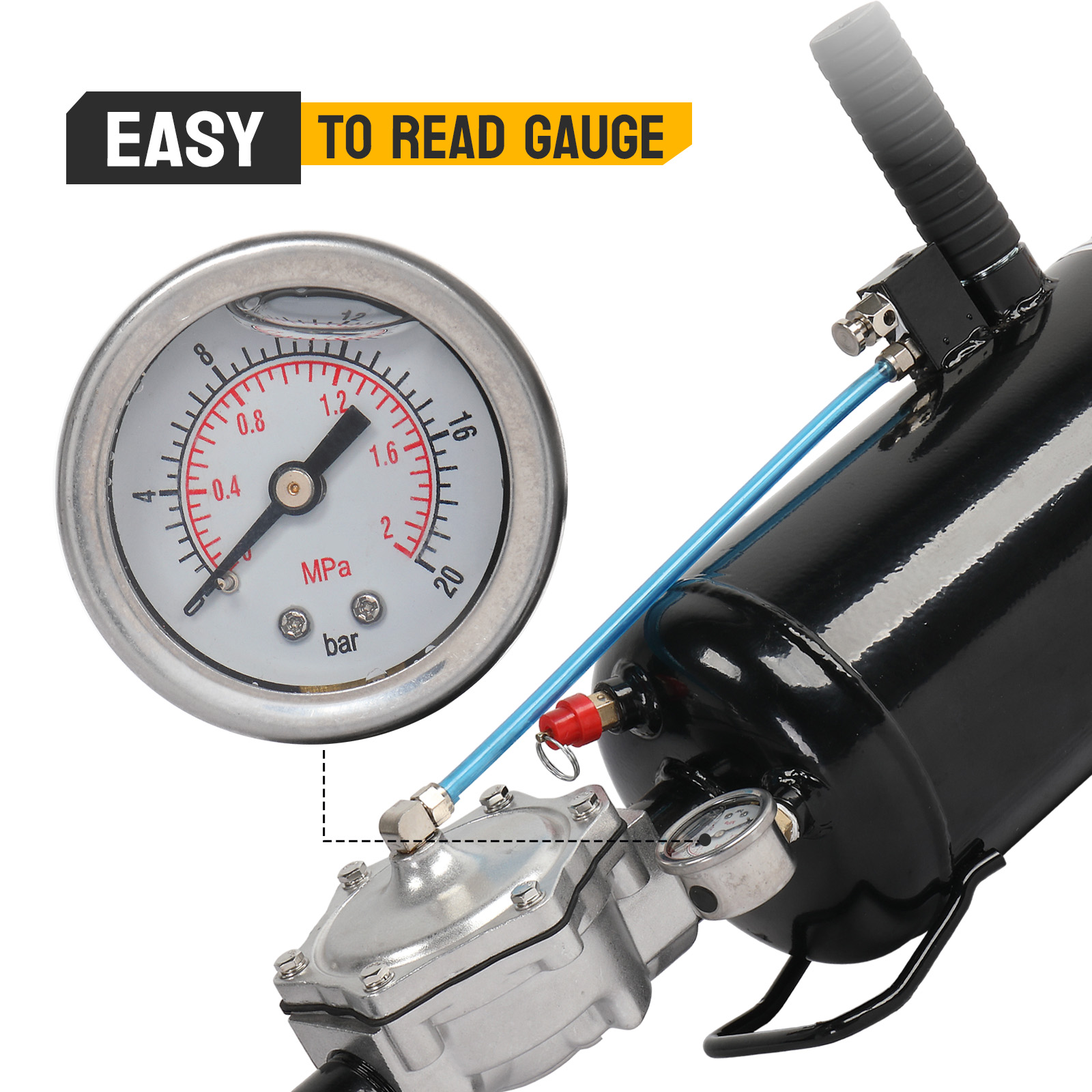 8L Tire Bead Seater Air Blaster Tool Portable Trigger Seating Inflator ...