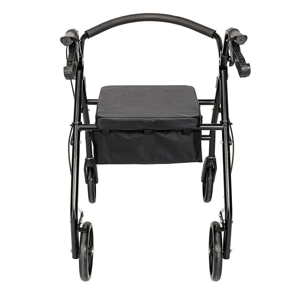 Heavy Duty Extra Wide Bariatric Rollator Rolling Walker with Padded ...