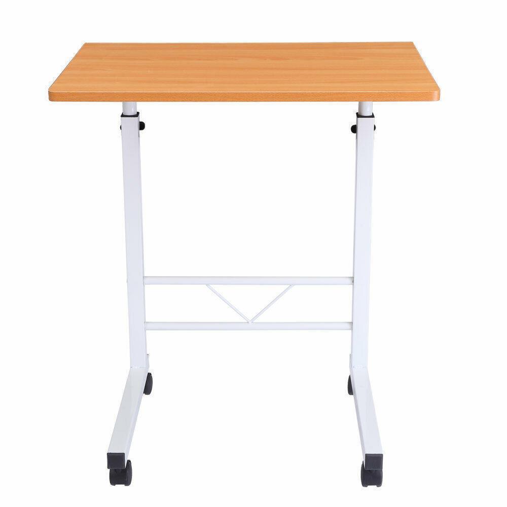 Laptop Desk Hospital Table Rolling Cart Angel & Height Adjustable Over ...